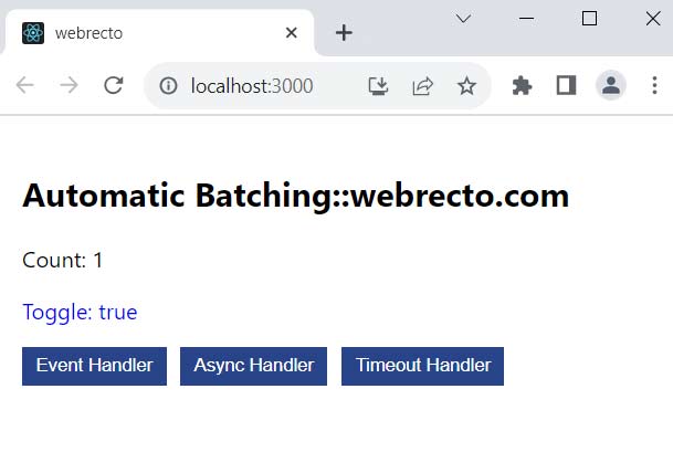 Automatic Batching In React 18 2736